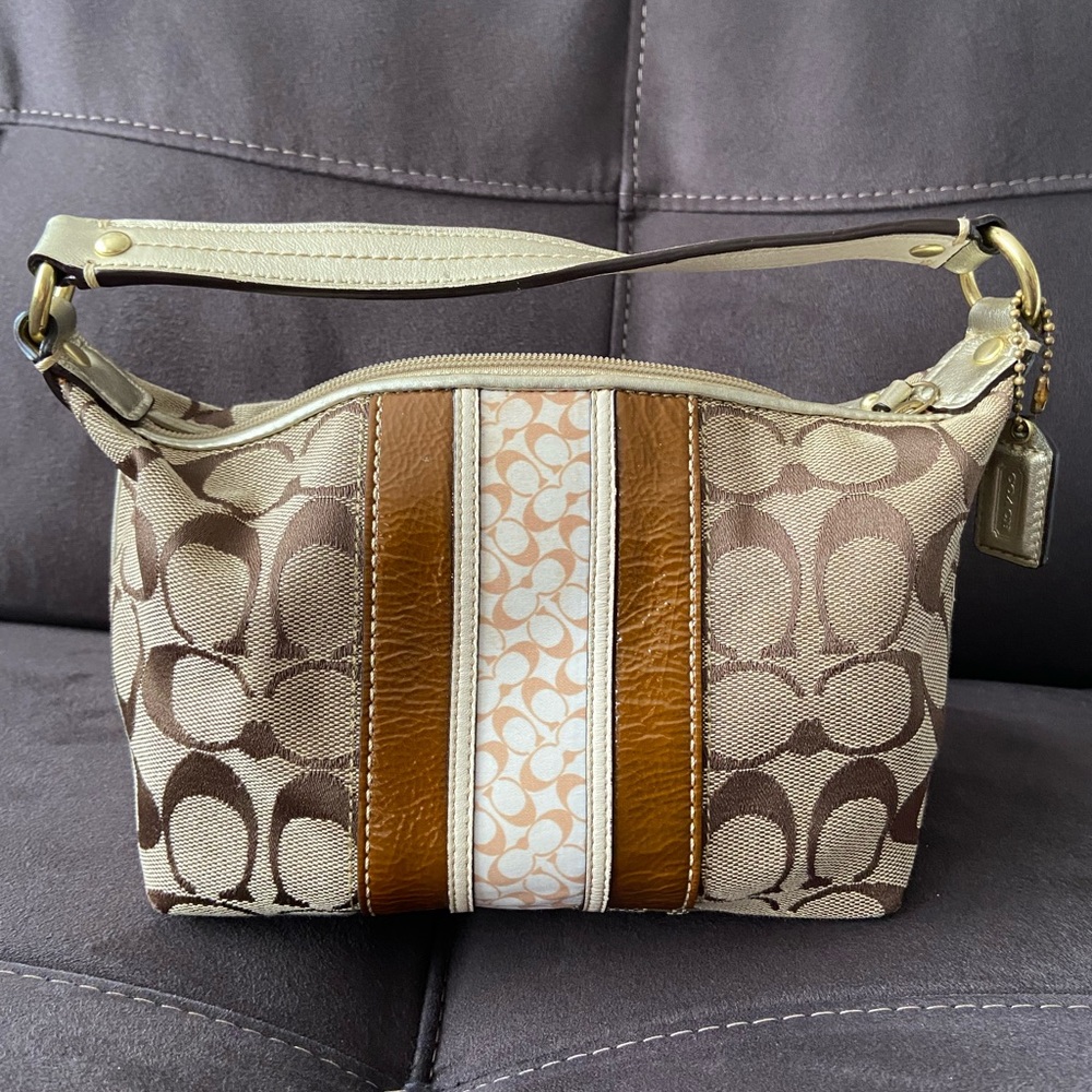 Coach Mini Signature Logo Handbag - Gem